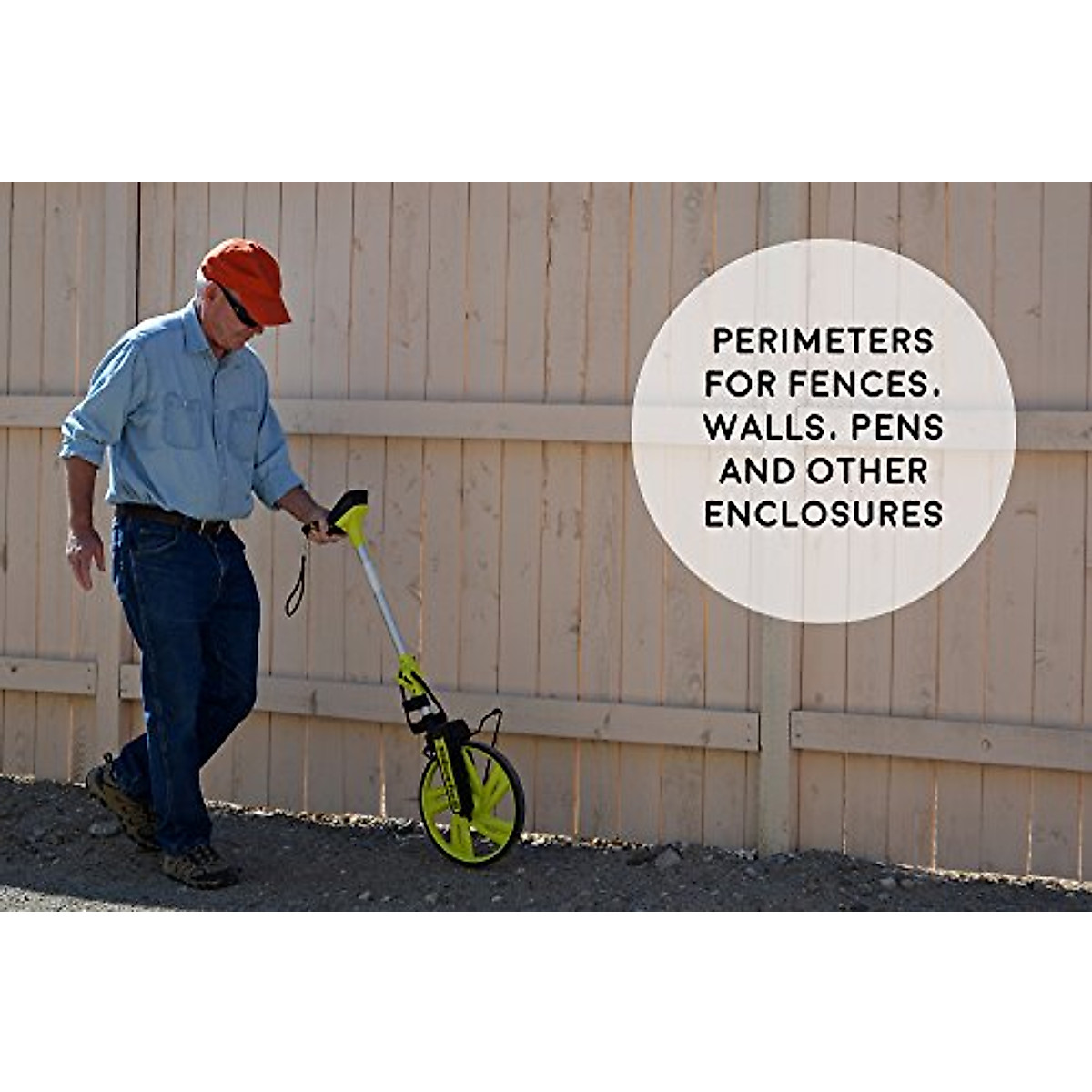 Calculated Industries #6575 DigiRoller Plus III 12.5 Inch Estimators Electronic Distance Measuring Wheel with Large Backlit Digital Display; Measure in Feet, Inches, Meters, Yards; FREE Carrying Pack