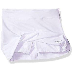 Puma Golf Girls' 2019 Solid Knit Skirt, Bright White, Medium