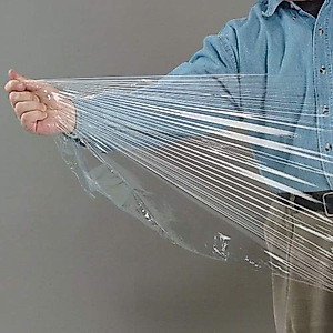 12 Pack - 5" x 1000' Roll - 80 Gauge Thick, Mini Stretch Packing Wrap with Handle for Pallet Wrap, Moving Supplies, Industrial Strength - Clear Film (12 Pack)