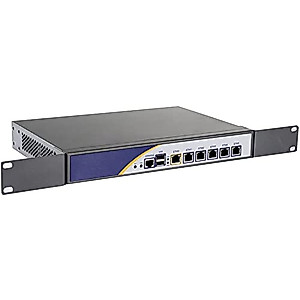 Partaker Firewall, OPNsense, VPN, Network Security Micro Appliance, Router PC, Intel Atom D525, 6 x Intel Gigabit LAN, COM, VGA, Fan, R3, 4G RAM, 64G SSD