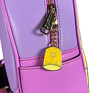 Loungefly Disney Rapunzel Tangled Stained Glass Mini Backpack Double Strap Shoulder Bag Excluisve