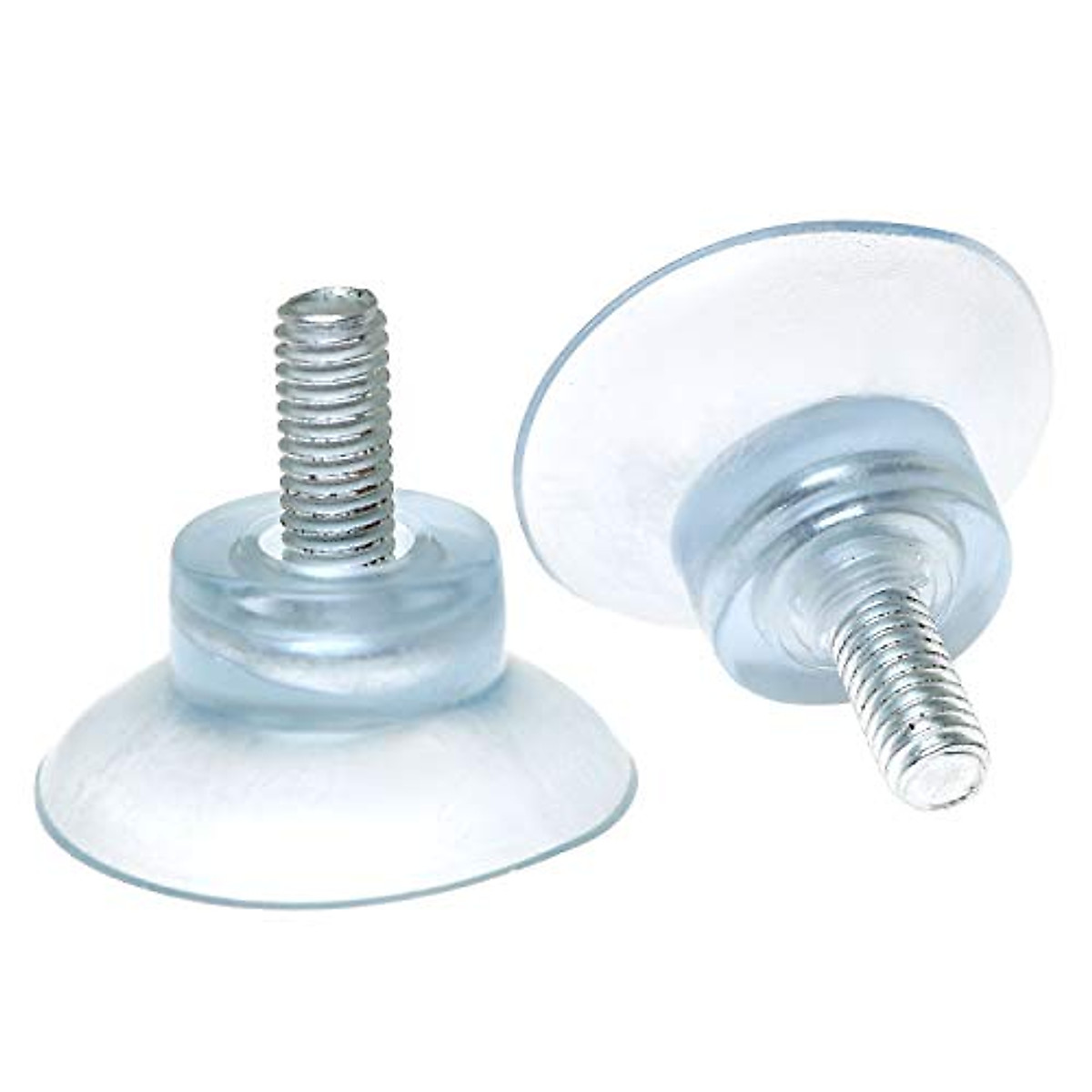 Magic&shell 10PCS 3.5cm Transparent PVC Strong Suction Cup with M6 Screw Replacement Parts for Glass Table Top
