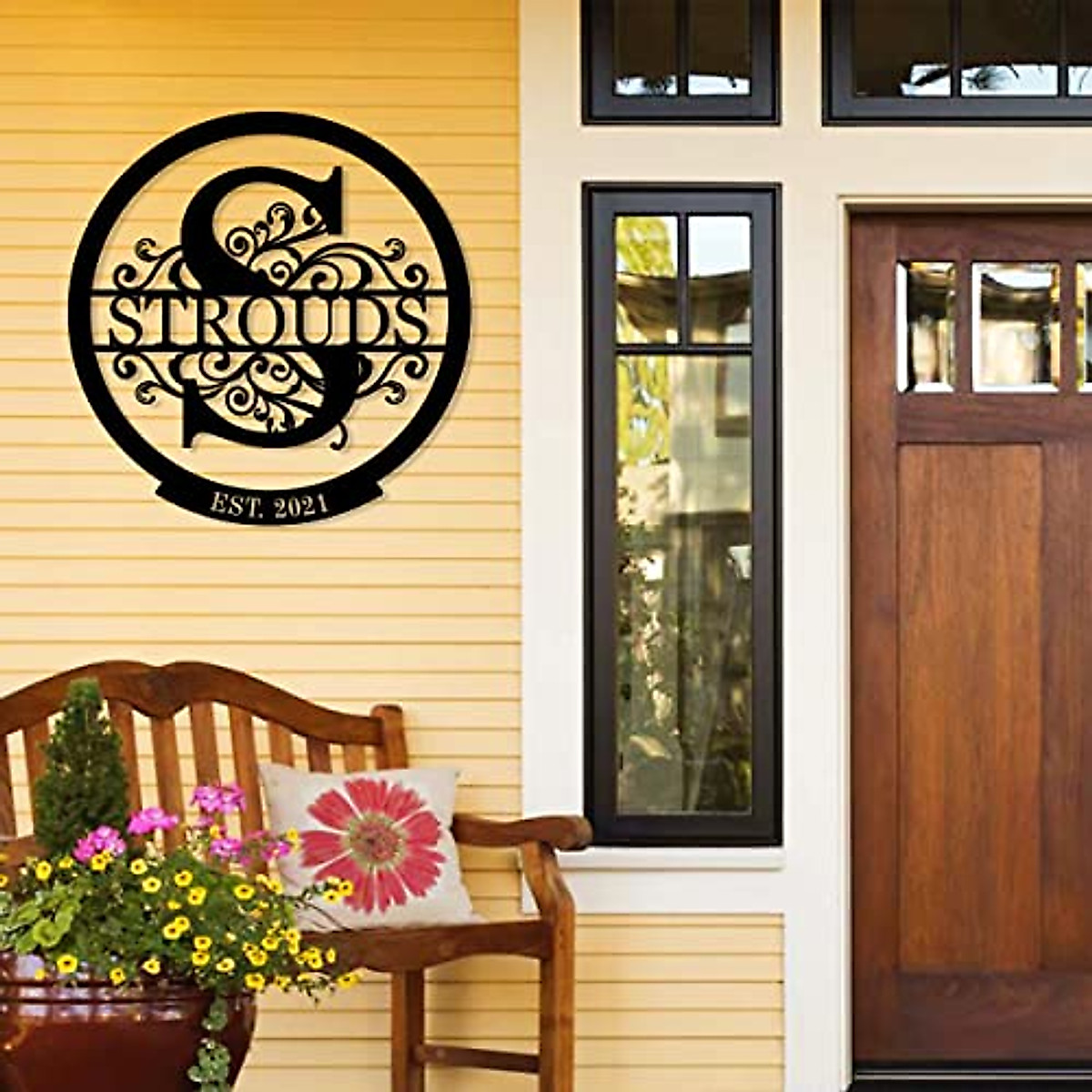 Customized Family Name Sign Personalized Last Name Metal Signs Custom ...