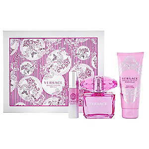 Versace 3 Piece Bright Crystal Absolu Gift Set Eau de Parfum Spray for Women