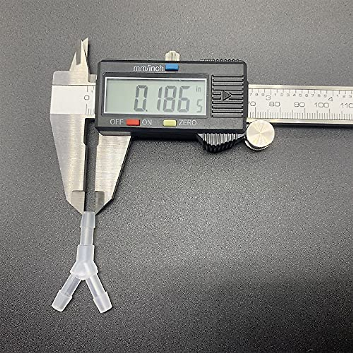 JOMISSLY Aquarium Air Pump Accessories 3/16" Y Tee 3 Way Hose Connector for Small Air Hose Splitter,Hose Fittings for Boat Water Air Line Tube(6pcs)