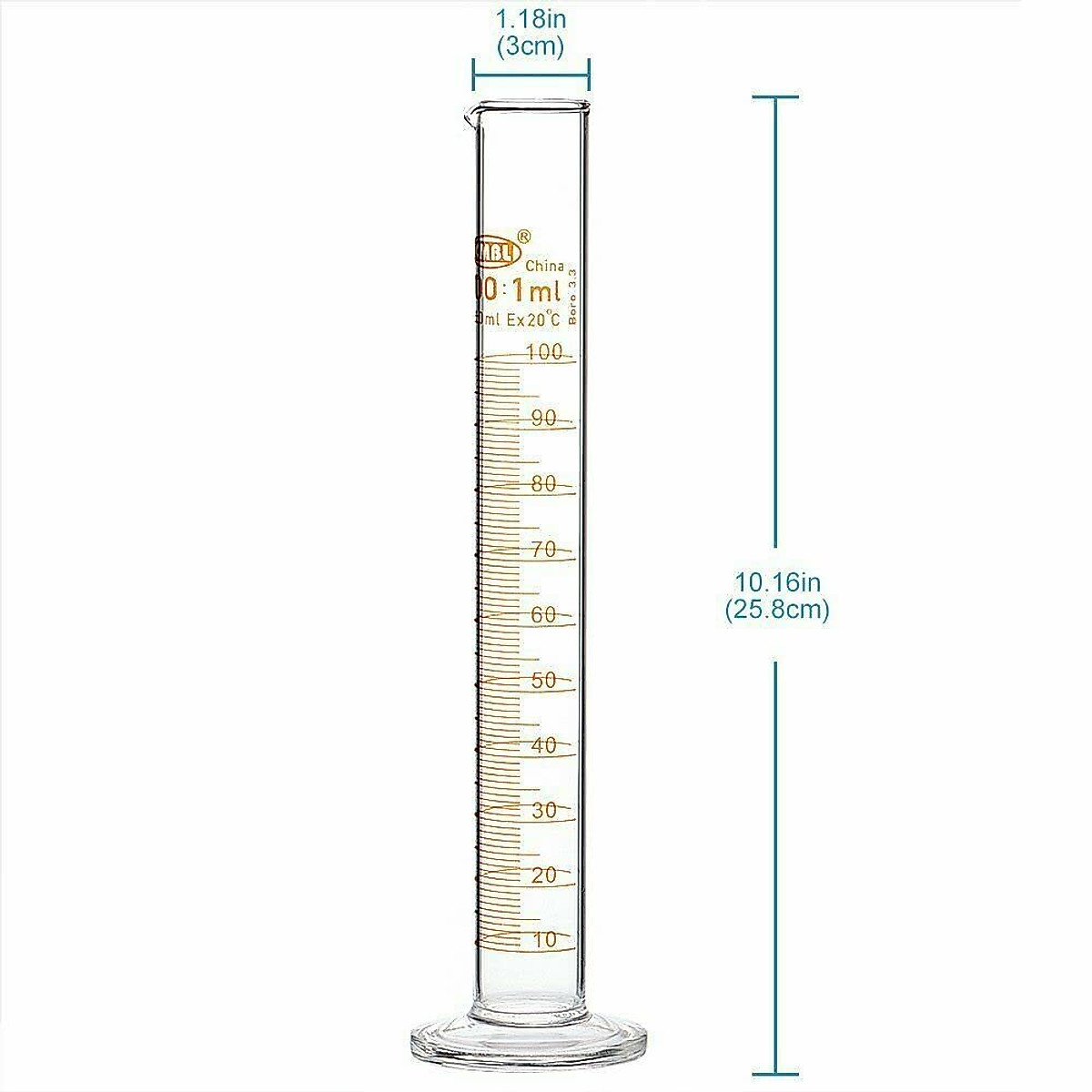 5 Pieces Alcoholmeter Accurate Alcohol Hydrometer Kit 0-100% ABV, for Spirits Whiskey Moonshine Distilling Liquor Testing with Glass Test Jar Wooden Storage Box (Wooden Box)