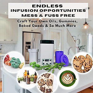 Decarboxylator and Infuser, Magic Herb Butter Maker Machine, Herb Oil Infuser Machine, Tincture Machine, Gummy Maker Machine, Herb Extractor, Decarb Box, Tincture Maker Kit, EdiOven