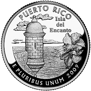 Exquisite Collection of Commemorative Coins New US 2009 25-Cent Commemorative Coin Puerto Rico Dominion 24mm Territory 50 States