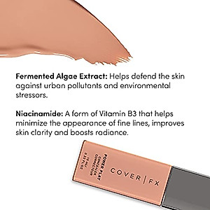 Cover FX Power Play Concealer: Crease-Proof, Transfer-Proof Concealer Provide 16-hour Full Coverage with Powerful Pollution Defense- P Medium 2, 0.33 Fl Oz