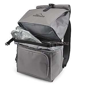 High Sierra Beach N Chill Cooler Backpack, Steel Grey/Mercury, One Size