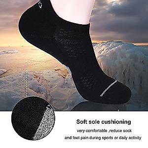Varietyou 10 Pairs Ankle Socks Womens Thin Low Cut Athletic Running No Show Socks With Heel Tab