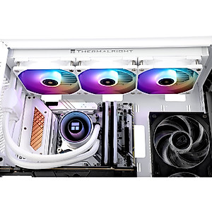 Thermalright Frozen Notte 360 White ARGB Water Cooling CPU Cooler, 360 White CPU Cooler Specifications, 3×120mm PWM Fans, S-FDB V2 Bearings, Suitable for AMD/AM4/AM5, Intel 1700/1150/1151/1200/2011