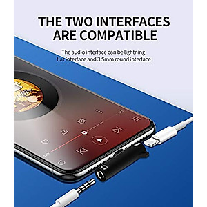 Headphone Adapter Compatible for Lightning to 3.5mm AUX Audio Jack and Charger Dongle Earphone Splitter Compatible for iPhone 11 12 xr x 8Plus for Ipad Air Converter power charging connector for Apple