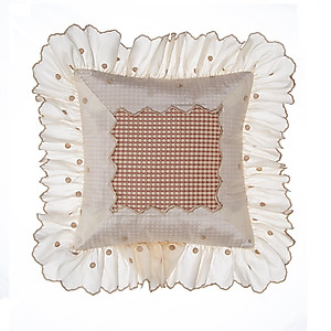 Glenna Jean Maddie Pillow, Pink with Pom Poms