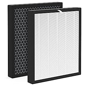 True HEPA Replacement Filter Compatible with Surround Air Intelli-Pro XJ-3800 Air Puri fier,True HEPA and Carbon Filter(2 Pack)