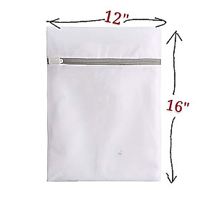 Heng happy 3pcs Small Mesh Laundry Bags for Socks,Delicates, Washing Machine,Underwear, Lingerie, 12 x 16 inches