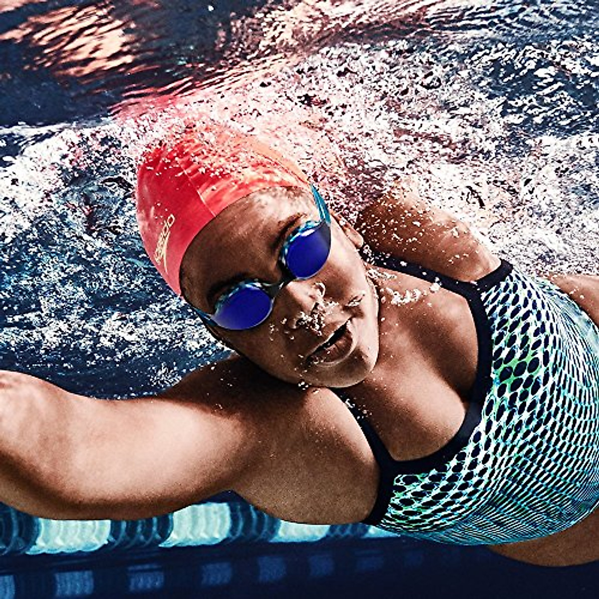 Speedo Unisex-child Swim Goggles Junior Hyper Flyer Ages 6-14, Pop Purple