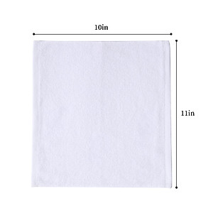 comgloe Kitchen Dish Cloth Pack of 8,100% Cotton 10x11 Inches Absorbent Reusable Dish Towels