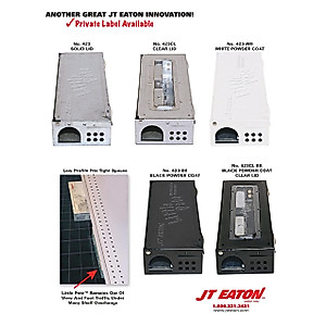 JT Eaton 423CL-BK Little Pete Slim Multi Catch Mouse Trap with Inspection Window Lid & Black Powder Coat, No Bait Pest Control (Pack of 12)