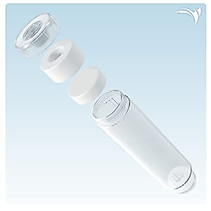 AQUATICLIFE 10" x 2.5" Translucent Refillable Reusable Water Filter Cartridge for DI Resin and Other Media