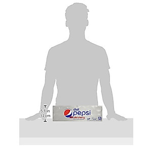 Pepsi Diet Wild Cherry Soda, 12 Ounce (12 Cans)