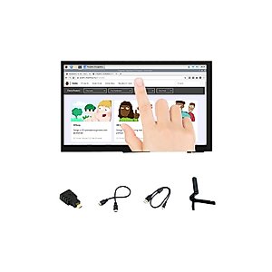 Ingcool 7 inch HDMI LCD 1024x600 Resolution Capacitive Touch Screen IPS Display Module Compatible with Raspberry Pi 4 3 2 1 B B+ A+, PC, Supports Windows 10/8.1/8 / 7