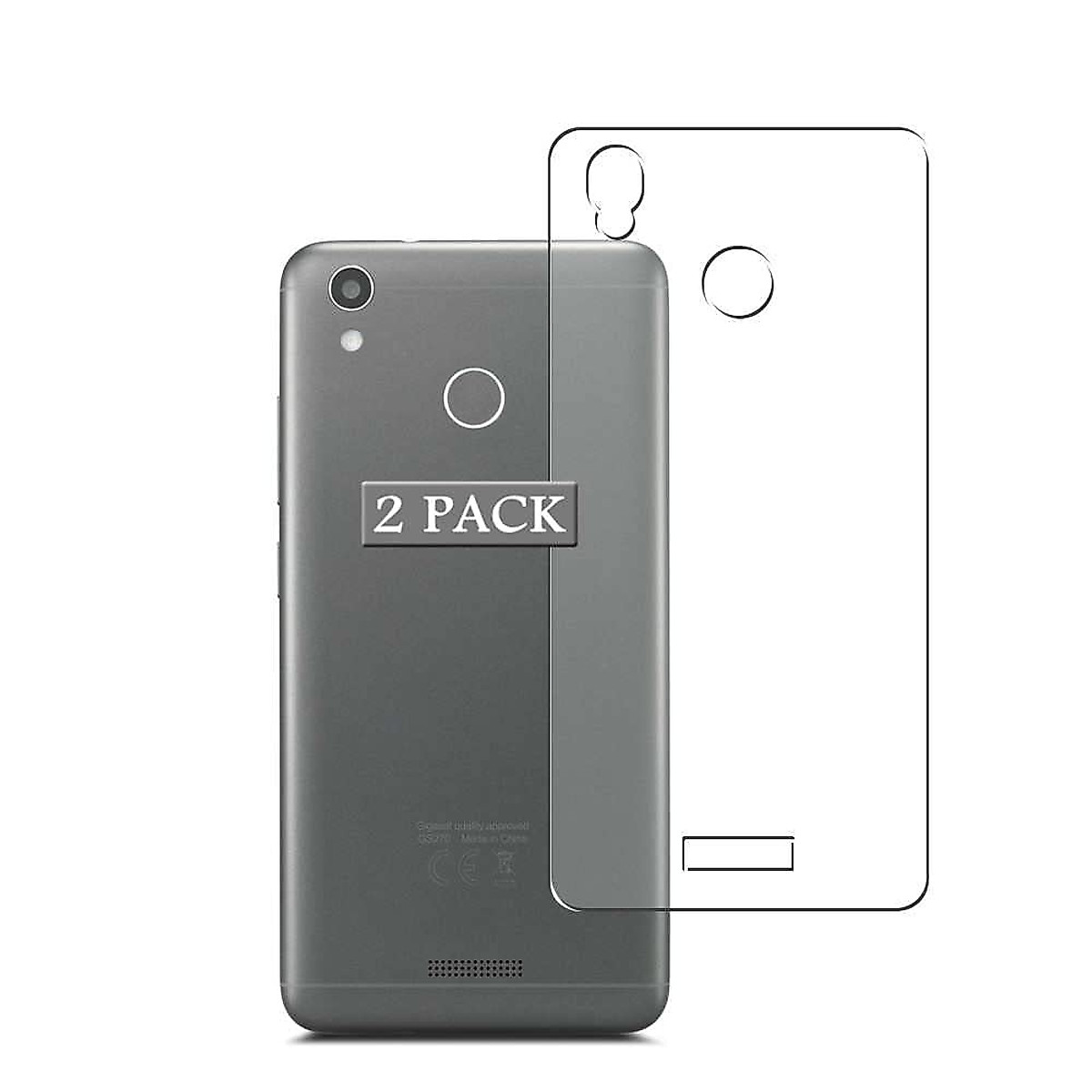 Vaxson 2-Pack Back Protector Film, compatible with GIGASET GS270 PLUS TPU Guard Cover Skin Sticker [ Not Front Tempered Glass Screen Protectors ]