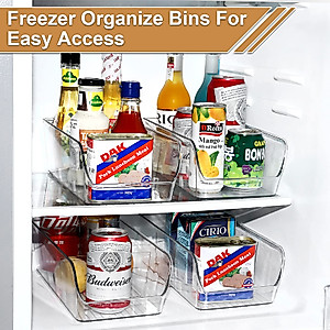 GESTONE 4 Pack Pantry Snack Organizer, Pantry Organization and Storage, Pantry Organizer Bins for Snacks, Pouches, Packets, Stackable Snack Organizers for Fridge, Kitchen, Cabinets, Table, Bedroom