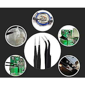 Professional welding tools and desoldering tool sets (11 pieces), desoldering pumps, desoldering wicks, wire cutters, tweezers, soldering iron auxiliary accessories
