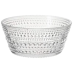 iittala 1007053 Kastehelmi Bowl, Width 4.9 x Depth 4.9 x Height 3.9 inches (12.5 x 12.5 x 9.8 cm), Clear, Approx. 8.1 fl oz (230 ml)