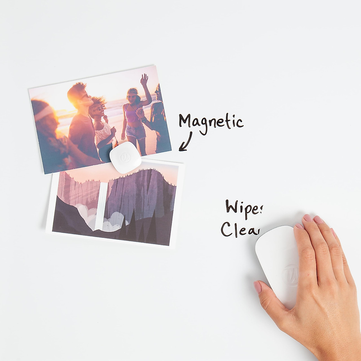 U Brands Contempo Magnetic Dry Erase Board, 11 x 14 Inches, White Frame