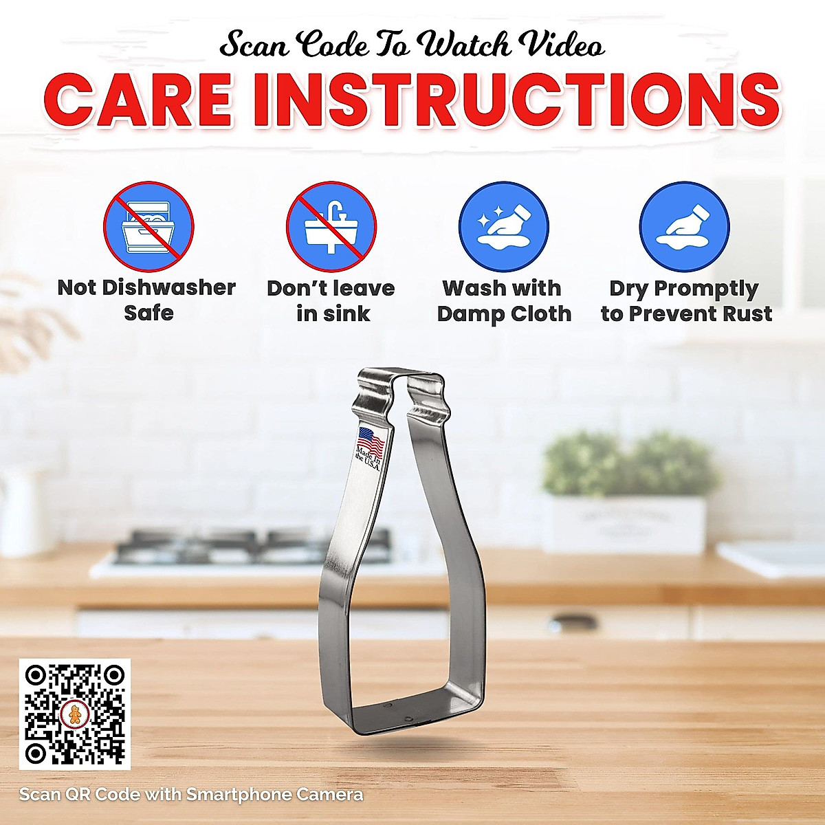 Foose Champagne Bottle Cookie Cutter 4.5 Inch –Tin Plated Steel Cookie Cutters – Champagne Bottle Cookie Mold