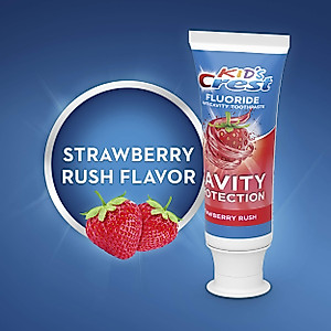 Crest Kid's Cavity Protection Fluoride Toothpaste Rush, Strawberry, 4.2 Ounce
