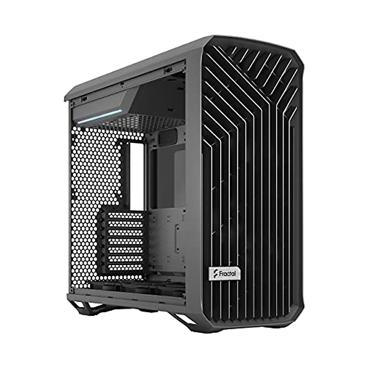 Fractal Design Torrent Gray - Ligth Tint Tempered Glass Side Panel - Open Grille for Maximum air Intake - Two 180mm PWM and Three 140mm Fans Included - Type C - ATX Airflow Mid Tower PC Gaming Case
