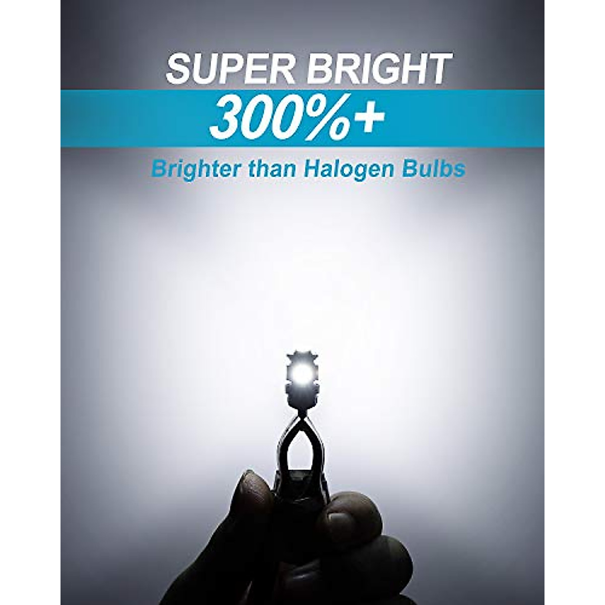 Yorkim 194 LED Bulbs White 6000k Super Bright 5th Generation, T10, 168 LED Bulb for Car Interior Dome Map Door Courtesy License Plate Lights W5W 2825, Pack of 10