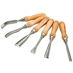 Mophorn Wood Chisel Sets 12pcs，Wood Carving Hand Chisel 3-3/4Inch Blade Length,Woodworking Chisels with Red Eucalyptus Handle,Wood Tool Box,for Wood Carving Root Carving Furniture Carving Lathes