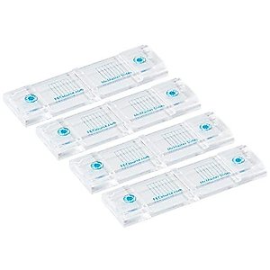 4 McMaster Method Microscope Slides, by FEC Source, Fecal/Worm Egg Count for Parasites for Veterinary Use. Livestock Parasite Management. FECRT Reference Guide Included.