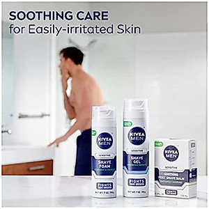 Nivea Men Sensitive Shaving Skin Care Set, Sensitive Shave Gel and Sensitive Post Shave Balm, 2 Pack