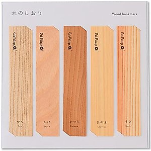 Wooden Bookmark for Men Women Book Lovers, Five Types of Japanese Wooden Bookmark Set, Handmade Book Markers, Book Markers for Reading, Bookmarks Gifts