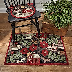 Park Designs Farm Life Hooked Rug 2' x 3'