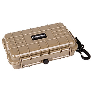 Flambeau Outdoors 402HD-T HD Tuff Box with Zerust Anti-Corrosion Liner, Dry Box Storage, Small, Tan