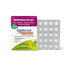 Boiron Cyclease Menopause Relief Tablets, White, 60 Count