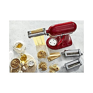 KitchenAid 3-Piece Pasta Roller & Cutter Set Attachment, Silver