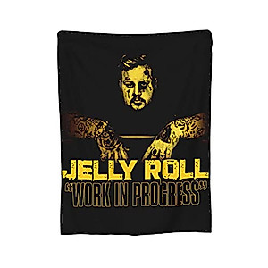 Jelly Rapper Rock Roll Blanket Flannel Fleece Micro Throw Blanket All Seasons Lightweight Air Conditioner Luxury Blanket for Living Room/Bedroom/Sofa/Camping 50"x40"