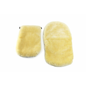 Fareskind Baby Go Cozy Sheepskin Bunting Bag, Black, 0-12 Months