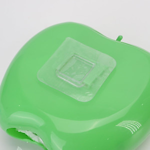 Plastic Wrap Storage Box with 200pcs Disposable Cling Film Food Cover, Reusable Wall-Mounted Punch-Free Dispenser for Elastic Sleeve Bag, Extractable Shower Caps Organizer for Kitchen Bathroom (Green)