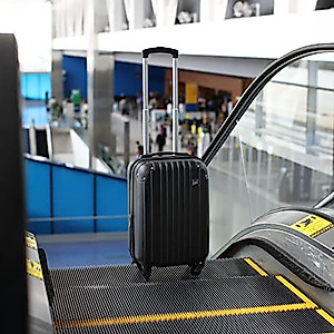 Take OFF Luggage 18-inch Hardshell Carry On Suitcase that Converts into Underseater Luggage Removable Spinner Wheels for Airline Personal Use Requirements 18 x 14 x 8.5 Inches - Rose Gold Expandable