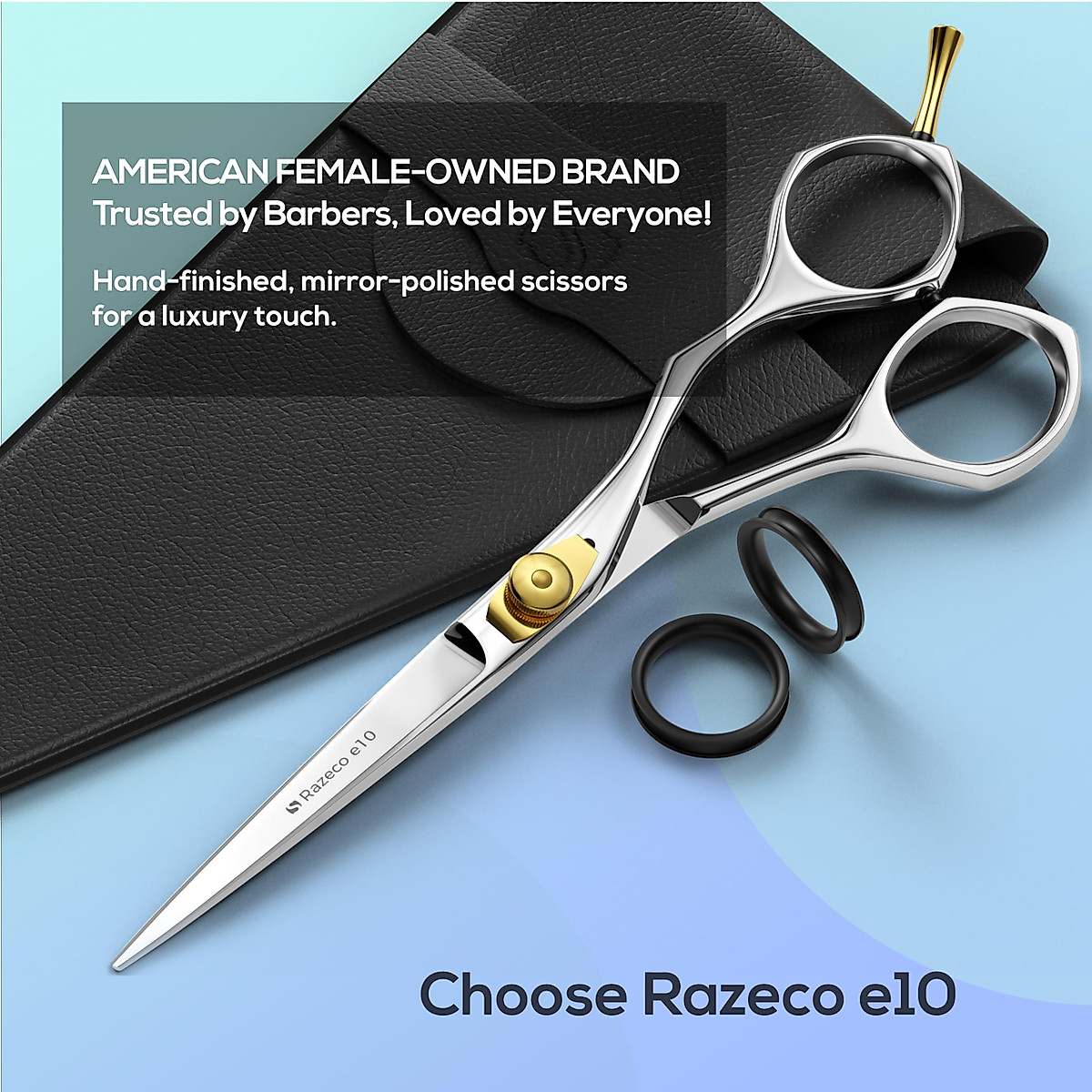Suvorna 6" hair scissors professional - hair cutting scissors professional - professional hair scissors - hair shears professional - barber scissors professional - hair shears for women, men, & kids.