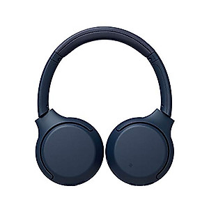 Sony WHXB700 Wireless Extra Bass Bluetooth Headset/Headphones with mic for phone call and Alexa voice control, Blue