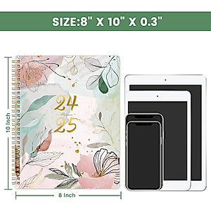 2024-2025 Planner - Planner 2024-2025 from July 2024 - June 2025, 8" x 10", Weekly and Monthly Planner 2024-2025 with Marked Tabs, Flexible Cover + Thick Paper + Twin-Wire Binding - Pink